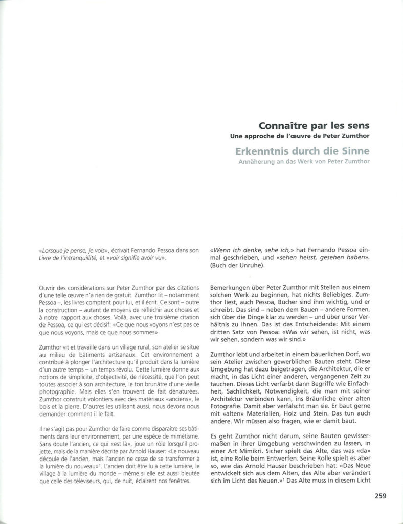 Martin Steinmann | Forme Forte - TOUTON architectes